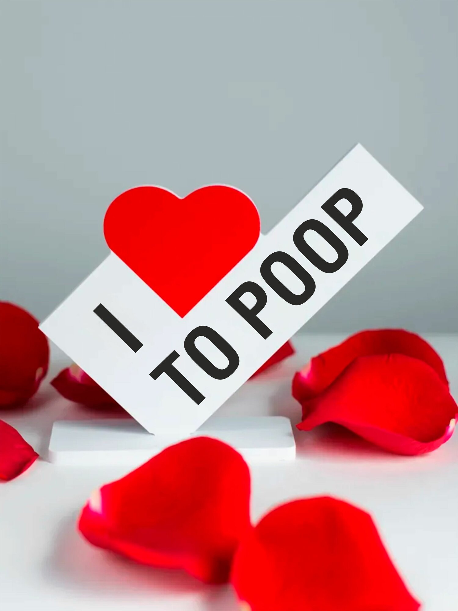 Стела "I love to poop", подарок на день рождения "Я люблю какать"