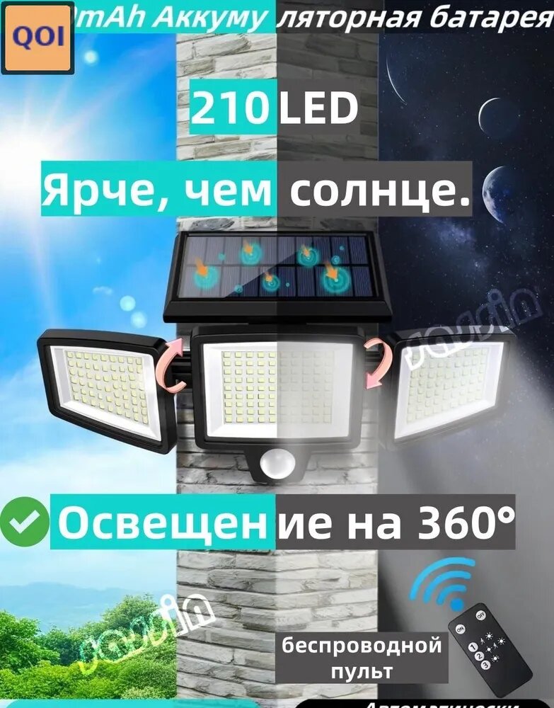 Уличный светильник, LED, количество ламп:210шт