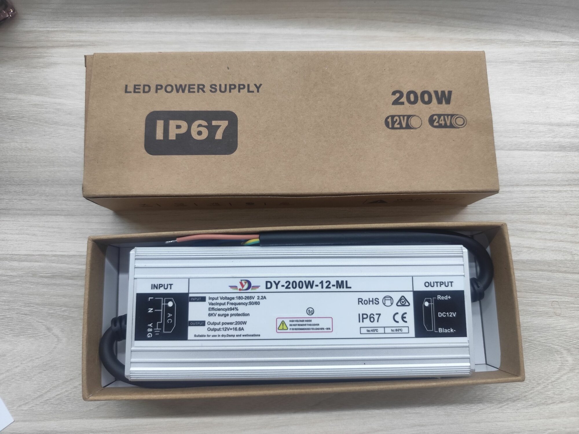 STS POWER IP67 DY-100W-24-ML Light Блок питания освещения, 24В, 100 Вт