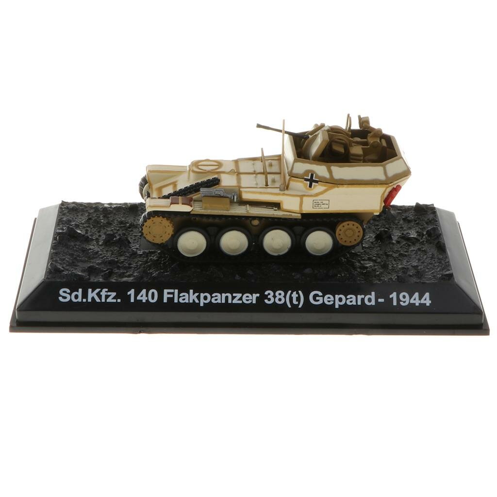 1:72 Немецкий танк Sd. Kfz.140 Flakpanzer 38(t) времен Второй мировой войны Gepard-1944, игрушечная армейская модель танка
