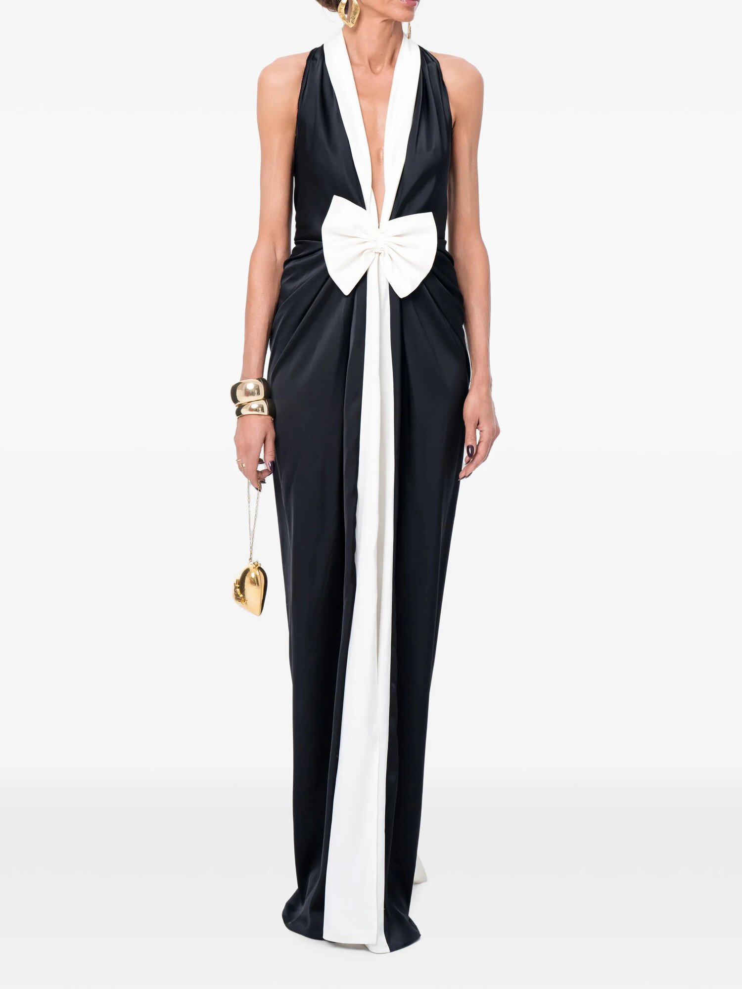 Платье Bow-detail halterneck maxi dress