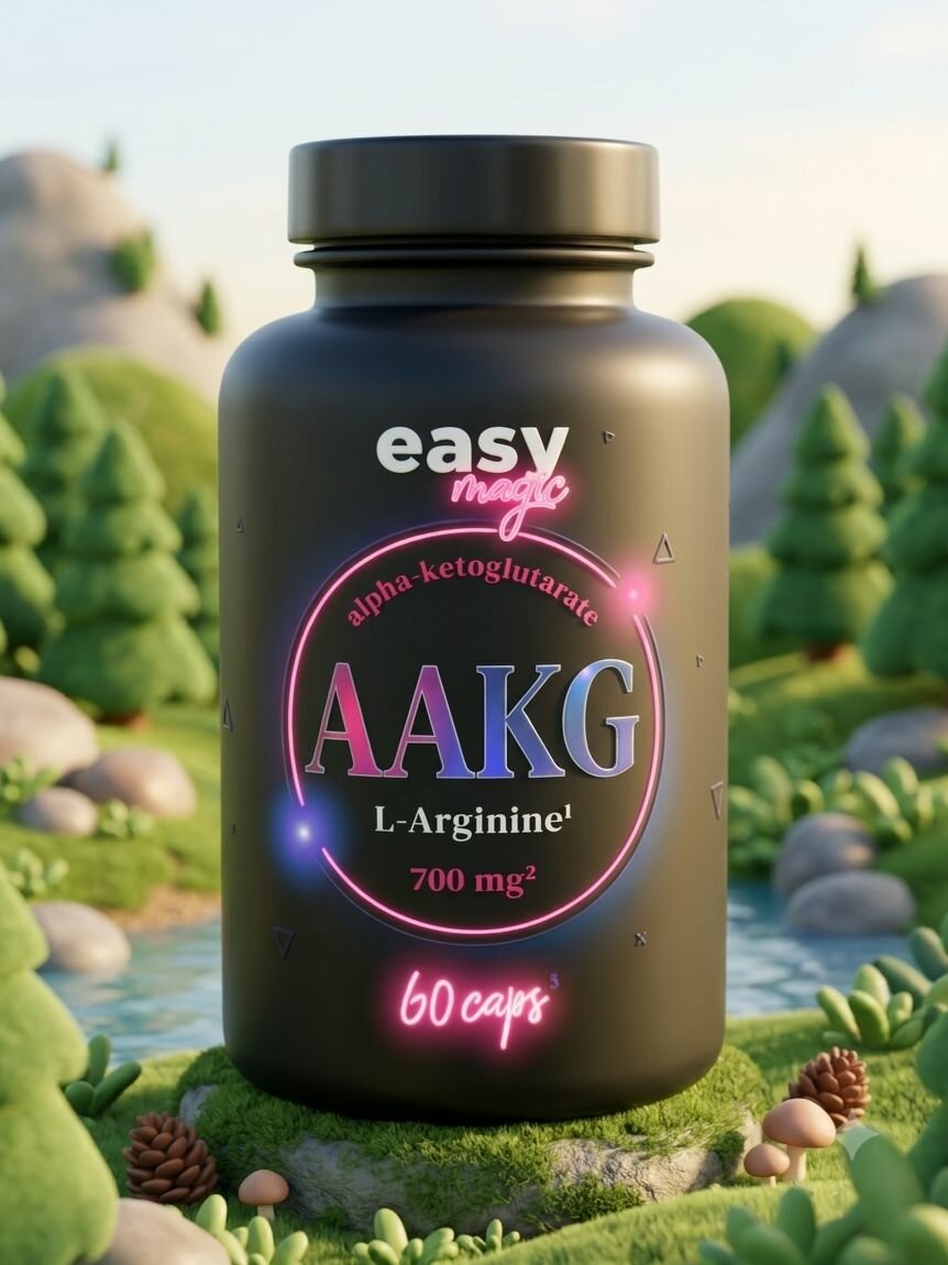 БАД к пище AAKG MEGA CAPS Аргинин, 60 капсул