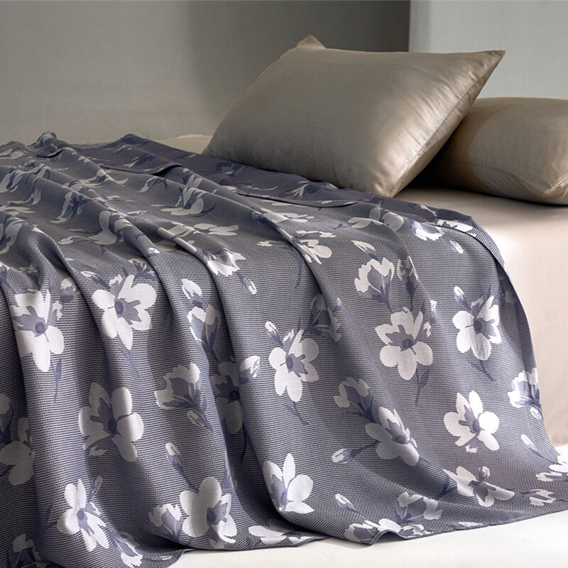 BF Spring Garden Глубокосинее Охлаждающее Антибактериальное Одеяло Tencel Lyocell 150x200 см Одноразмерное