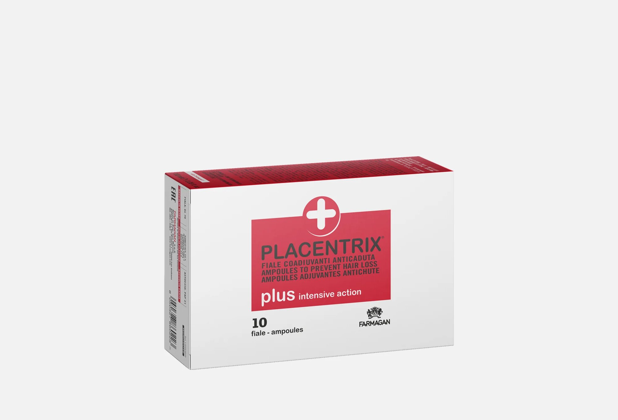 Farmagan PLACENTRIX PLUS AMPOULES INTENSIVE ACTION Лосьон против выпадения волос в ампулах 10 шт