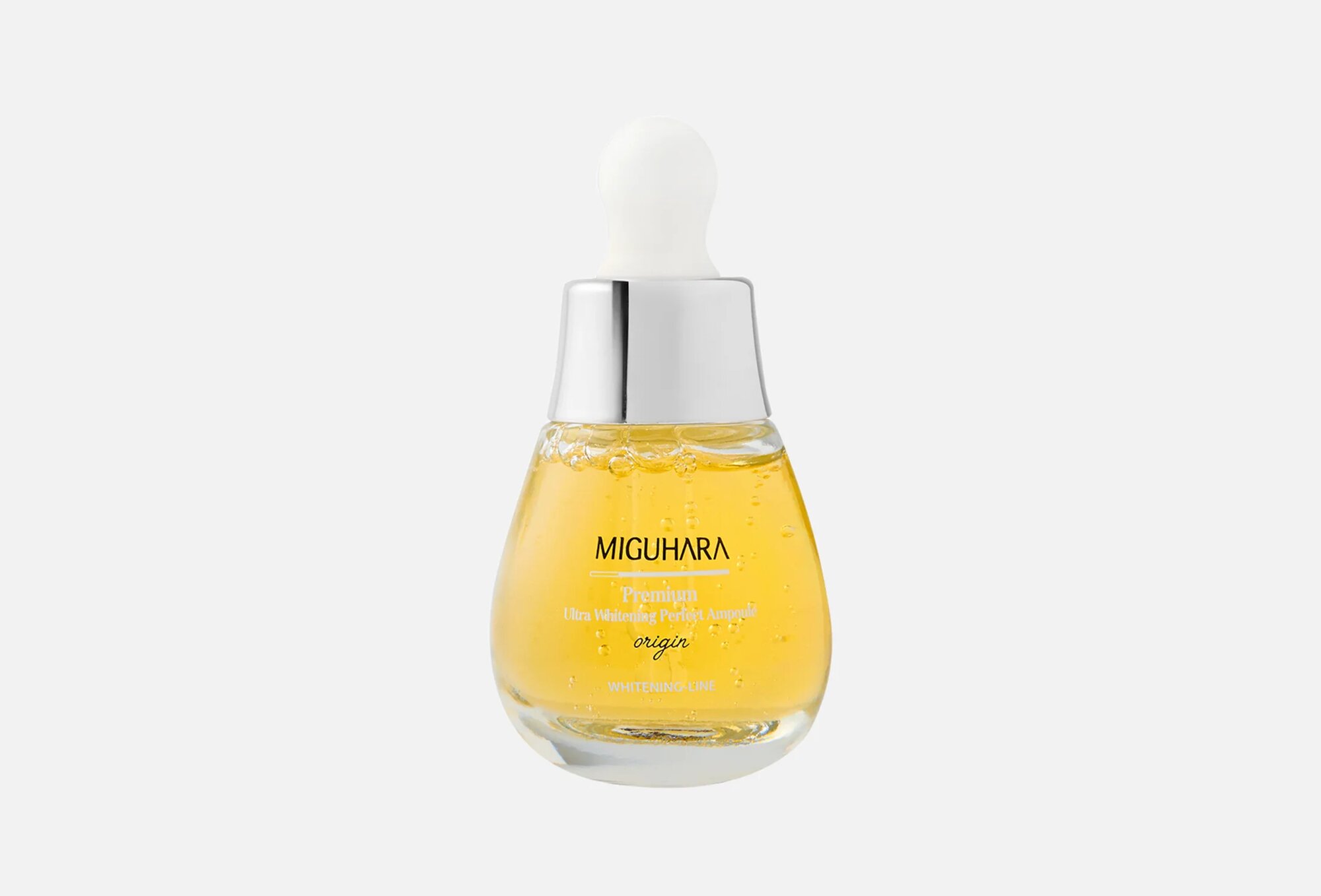 MIGUHARA Premium Ultra Whitening Perfect Ampoule origin Осветляющая сыворотка для лица 20мл