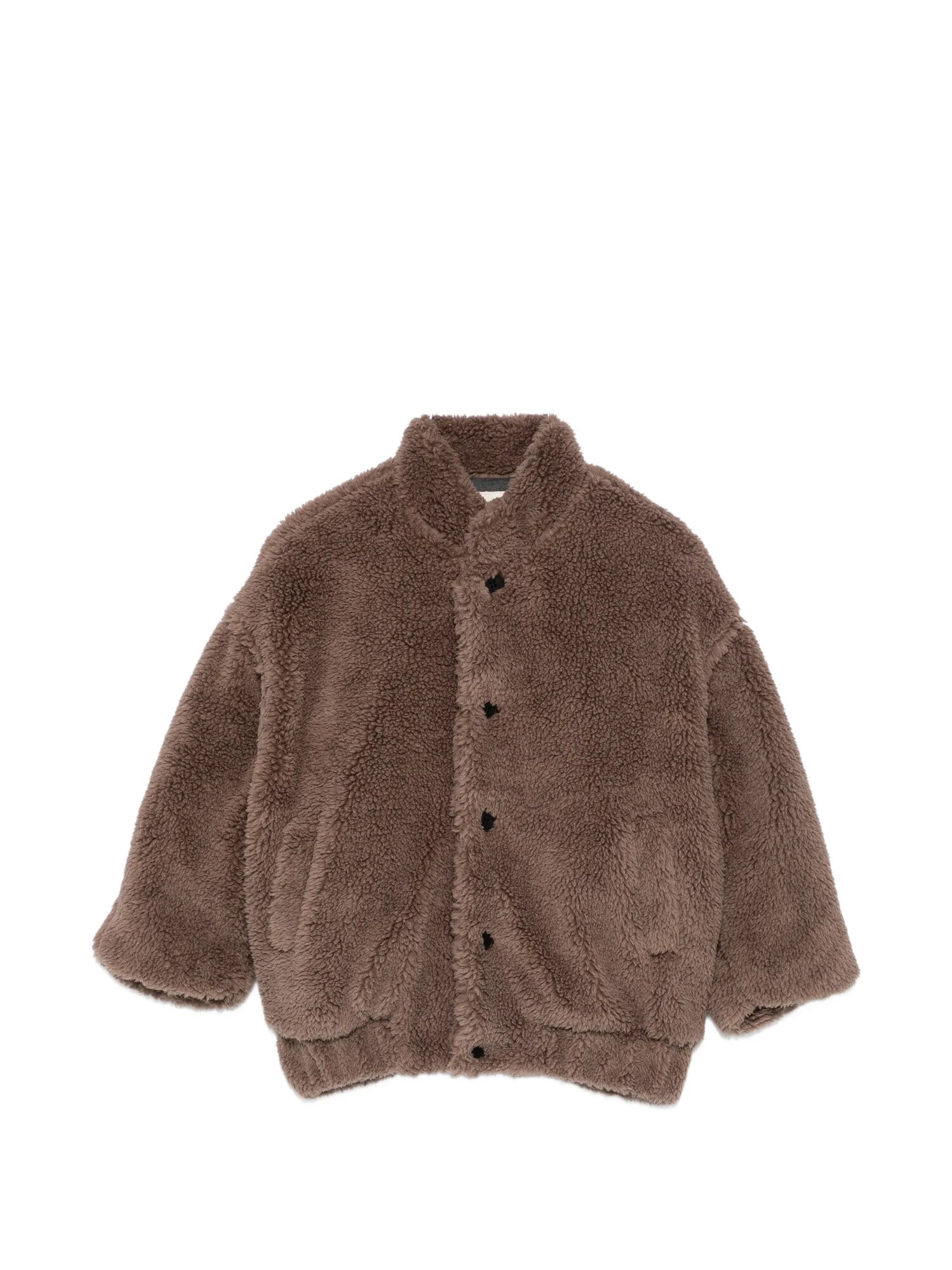 Куртка Teddy-texture press-stud jacket