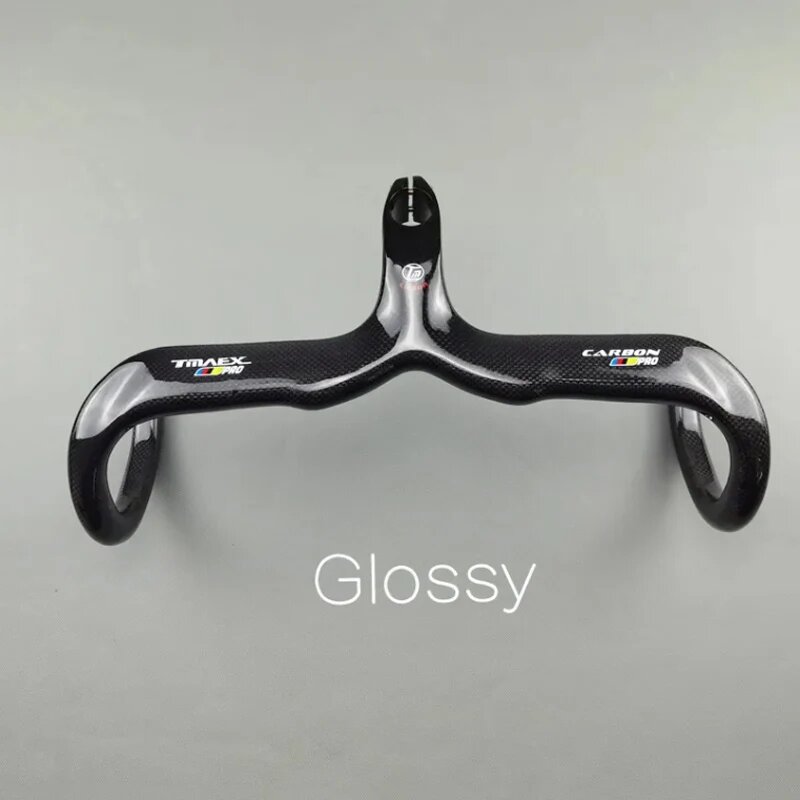 TMAEX Карбоновый руль для шоссейного велосипеда 400/420/440 мм Glossy 400x110mm