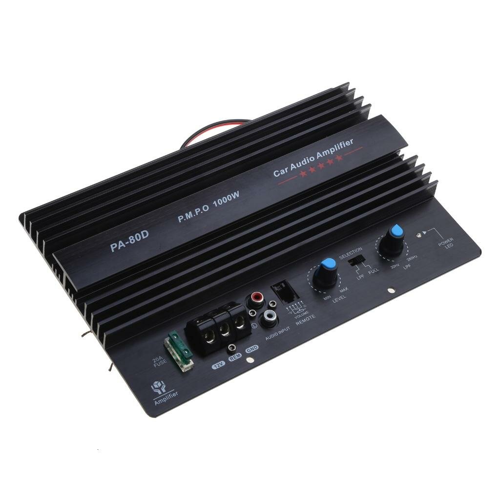 1000W 12V Низкочастотный усилитель для сабвуфера