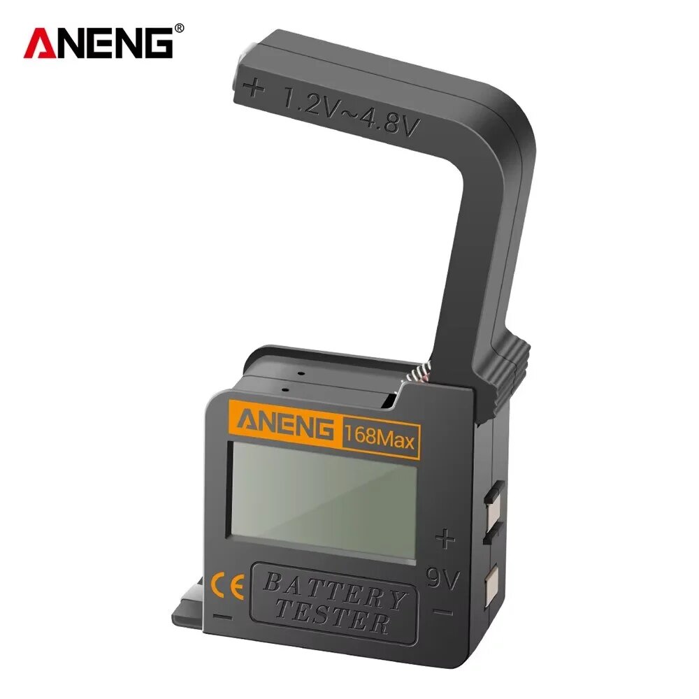 Универсальный Цифровой Тестер Батареек ANENG 168Max Для AA/AAA/1.5V/9V/C/D 3.7V Литиевых Батарей И Кнопочных Батареек CR2032/.