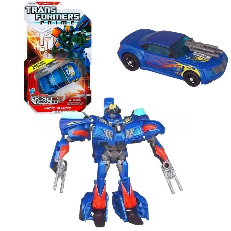 Трансформеры Игрушка хасбро Transformers Prime Robots in Disguise Hot Shot Deluxe Action Figure