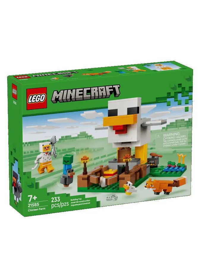 Конструктор LEGO Minecraft Куриная ферма, возраст от 8+, 21585