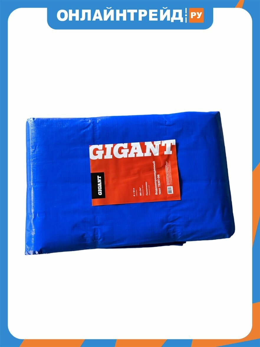 Тент Gigant 6х10м, 180г/м2, синий TENT-06
