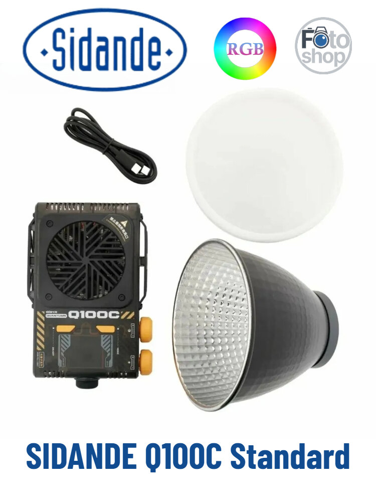 Sidande Q100C Фотографический светильник 100 Вт RGB Полноцветный заполняющий свет