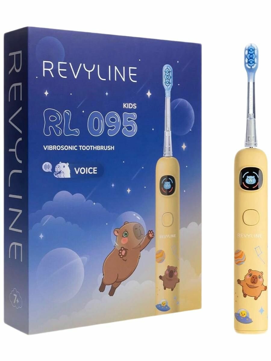 Зубная щетка детская Revyline RL 095, электрическая, звуковая, от 7 лет