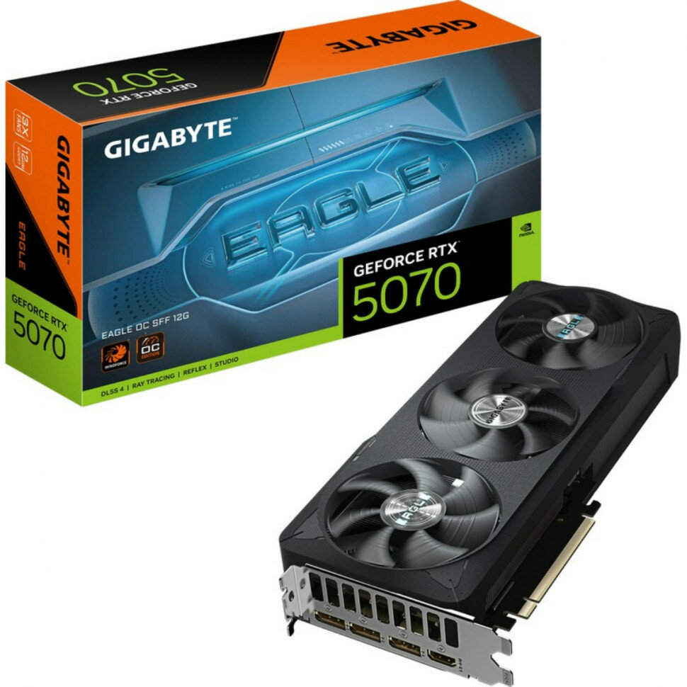 Видеокарта GIGABYTE GeForce RTX 5070 EAGLE OC SFF 12G (GV-N5070EAGLE OC-12GD 1.0)