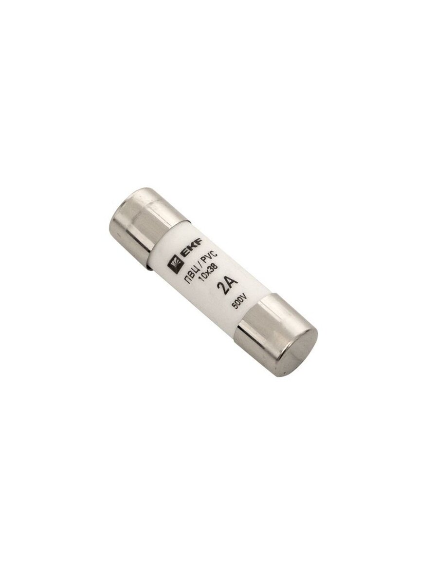 Вставка плавкая цилиндрическая ПВЦ 10х38 2А EKF pvc-10x38-2