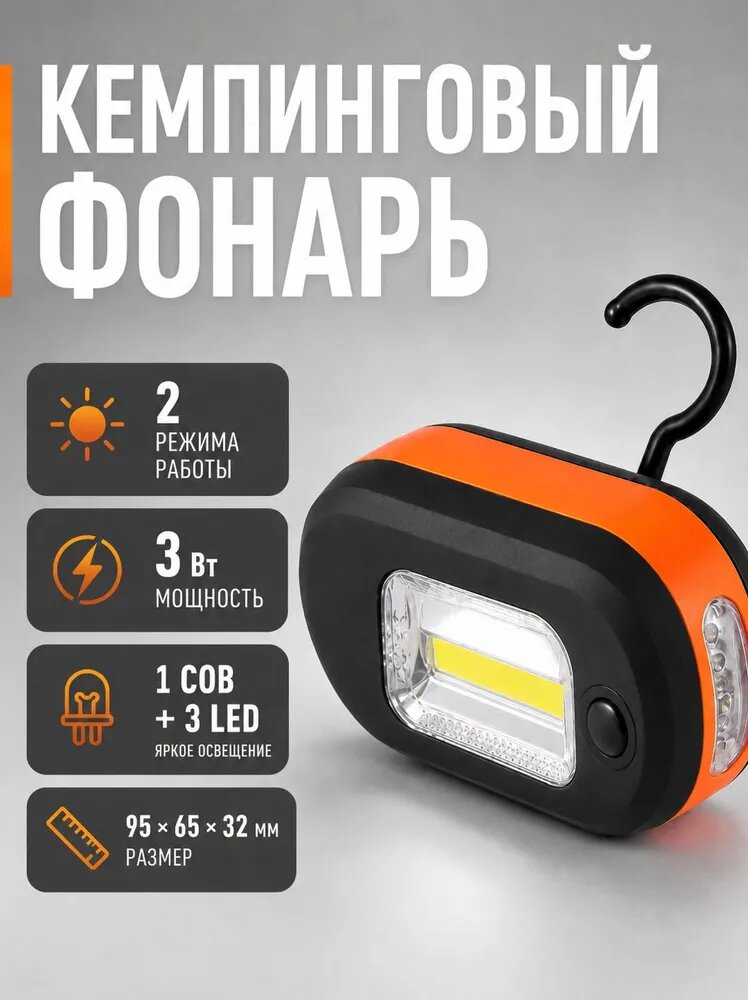 Кемпинговый фонарь аккамуляторный светодиодный TRAVEL