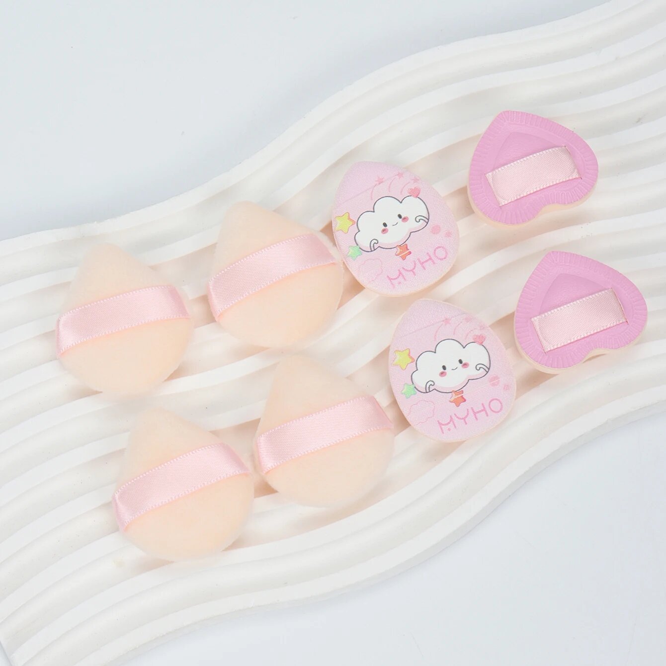 Многофункциональные косметические спонжи Finger Puff (4/8 шт.) 8Pcs1