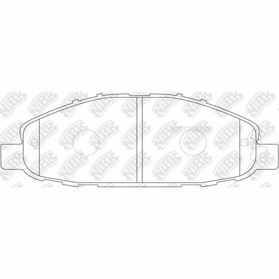 Колодки тормозные NISSAN CARAVAN/URVAN передние NIBK PN2475