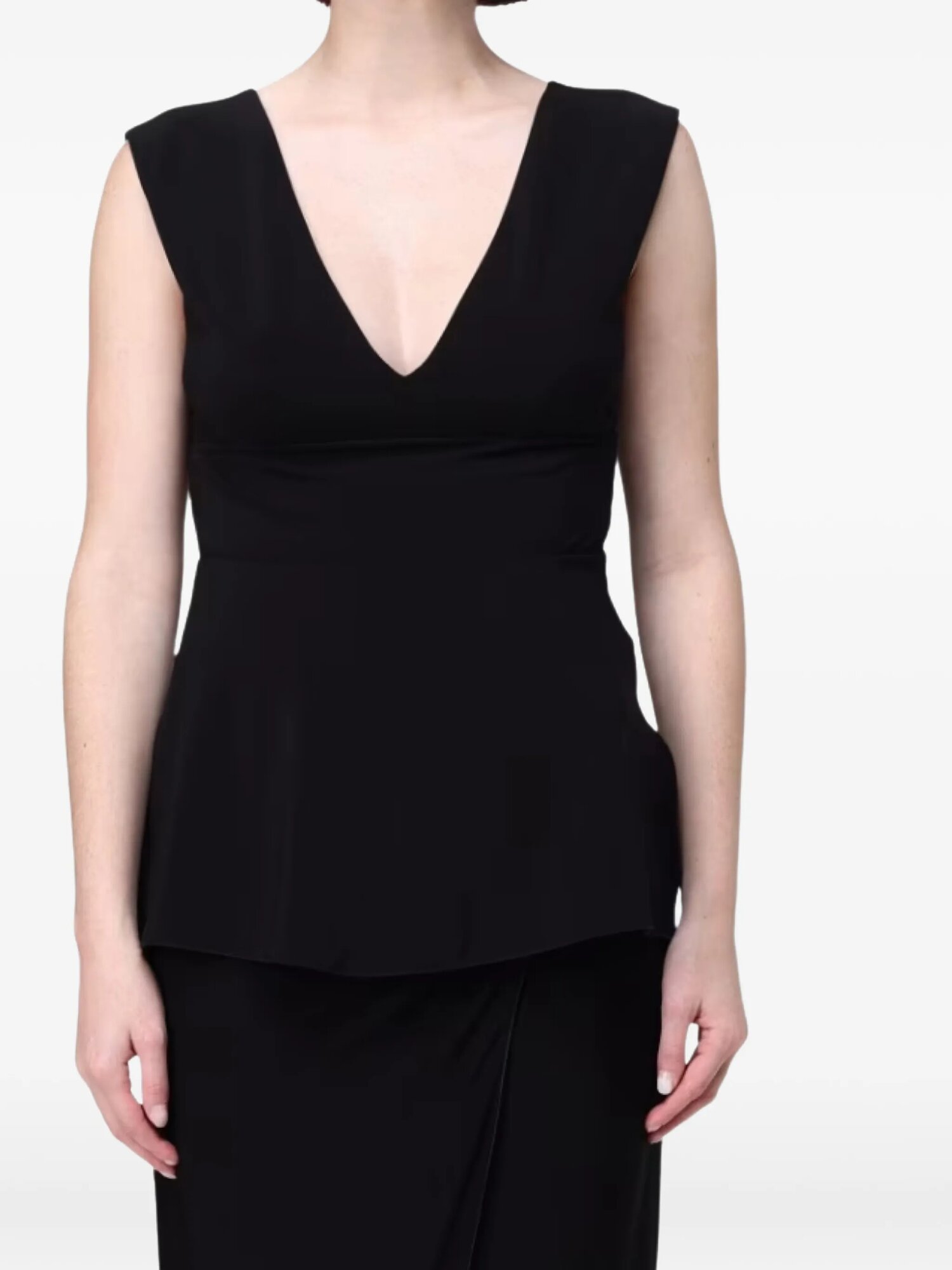 Топ Max Mara V-neck top, размер 42 — фото 1