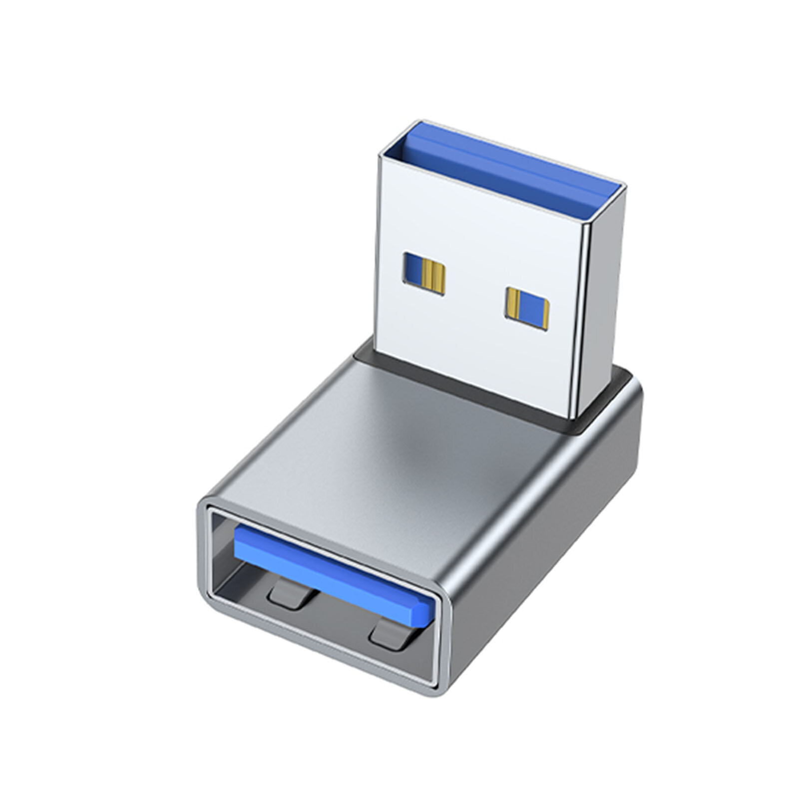 USB 3.0 переходник с углом 90 градусов, мужской на женский,