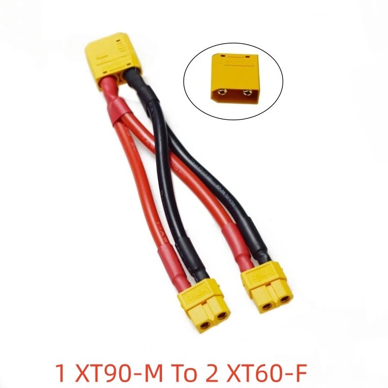 XT90 и XT60 провода питания 10CM, XT90-M To 2 XT60-F