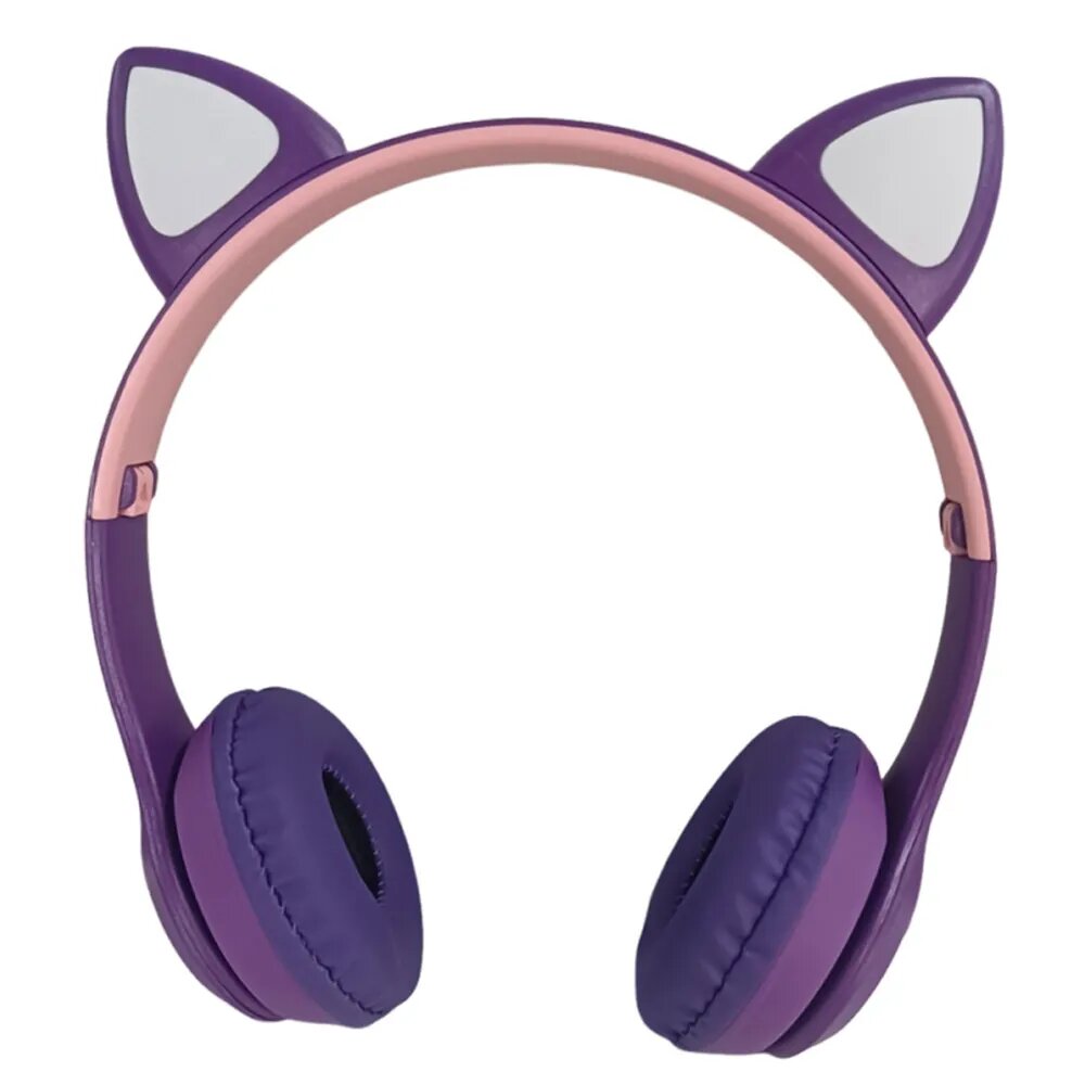 Беспроводные светящиеся игровые наушники Bluetooth, стерео-бас, для детей и взрослых