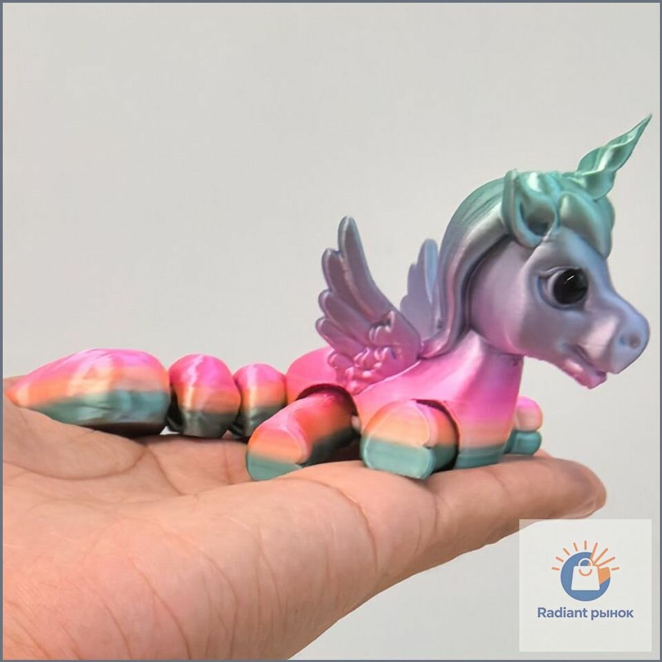 3D-печатная модель игрушки-пони с подвижными суставами