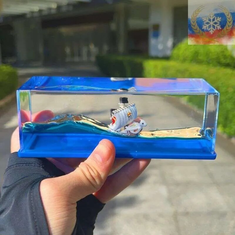 Ван-Пис, Коллекционная модель корабля, дрейфующая бутылка, One Piece Drift Bottle, украшение для рабочего стола, Going Merry/Становишься веселым