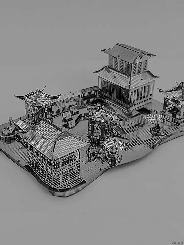Сад Сучжоу / подарок мужчине на день рождения 3D металлические головоломки DIY Взрослые игрушки
