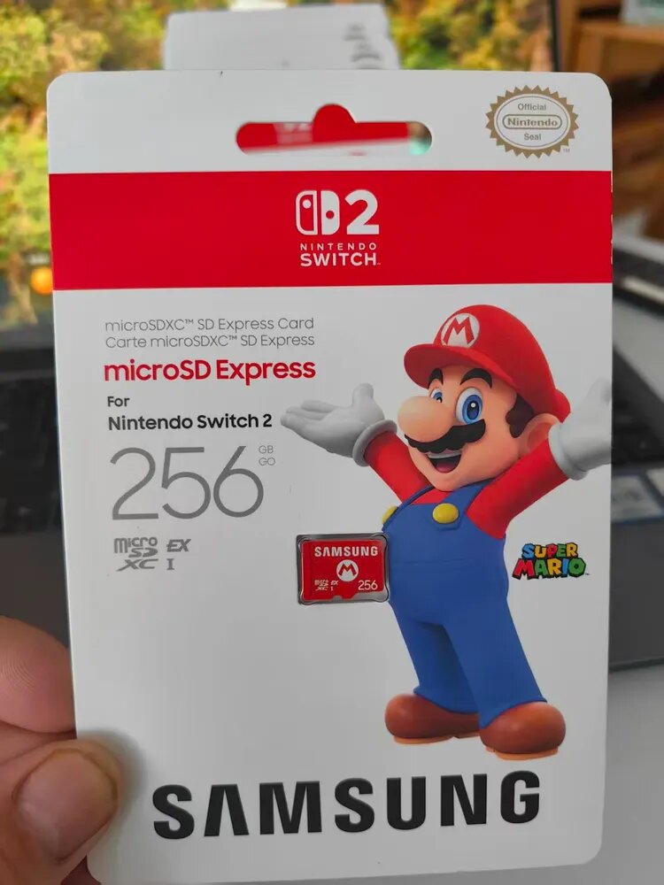 Эксклюзивная карта памяти microSD Express 256GB для Nintendo Switch 2