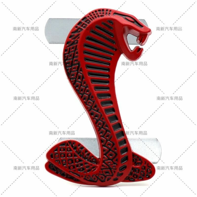 Эмблема для автомобиля Cobra для декора решётки радиатора, изготовленный из металла, идеально подходит для автомобилей Ford Mustang