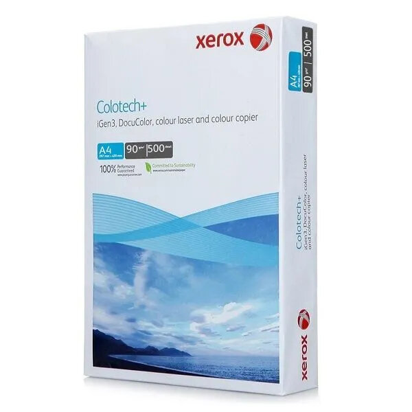 Бумага для цветной лазерной печати А4, 90 г/м2, 500 л, XEROX COLOTECH+ Blue, Австрия, 161% CIE, 003R94641