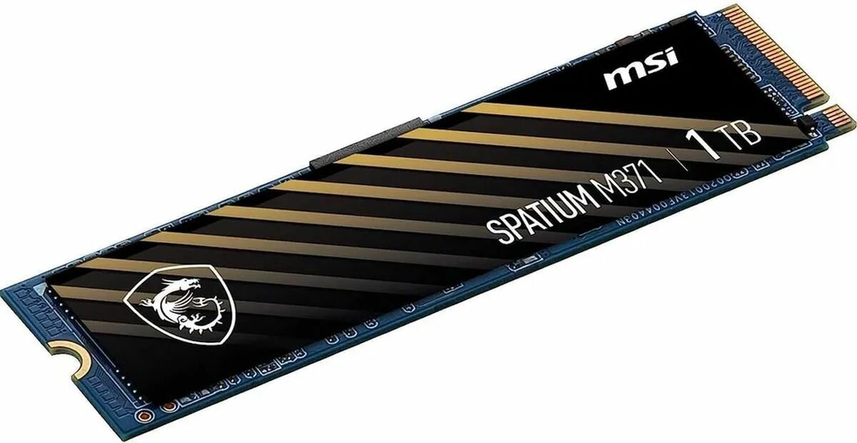 MSI 1 ТБ Внутренний SSD-диск SPATIUM M371 M.2 PCI-E 3.0, M.2, PCI-E 3.0 4 Гбит/с (S78-440L870-P83)