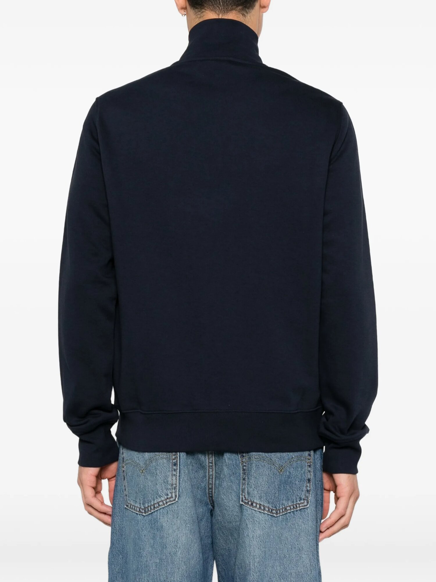 Толстовка Paul Smith Zebra-patch zip-up sweatshirt, размер 46, , Синий принт — фото 1