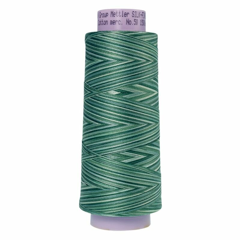 Нить для машинного квилтинга METTLER "Silk Finish", Multi Cotton 50, 1372 м, цвет 9819, Spruce Pines