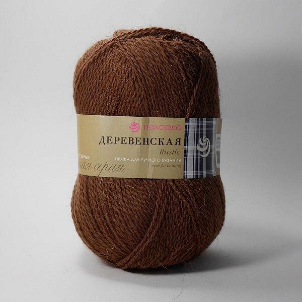 Пряжа Пехорский текстиль Тон 513, Кора, 100% шерсть, 10 шт по 100 г, 250+-15 м