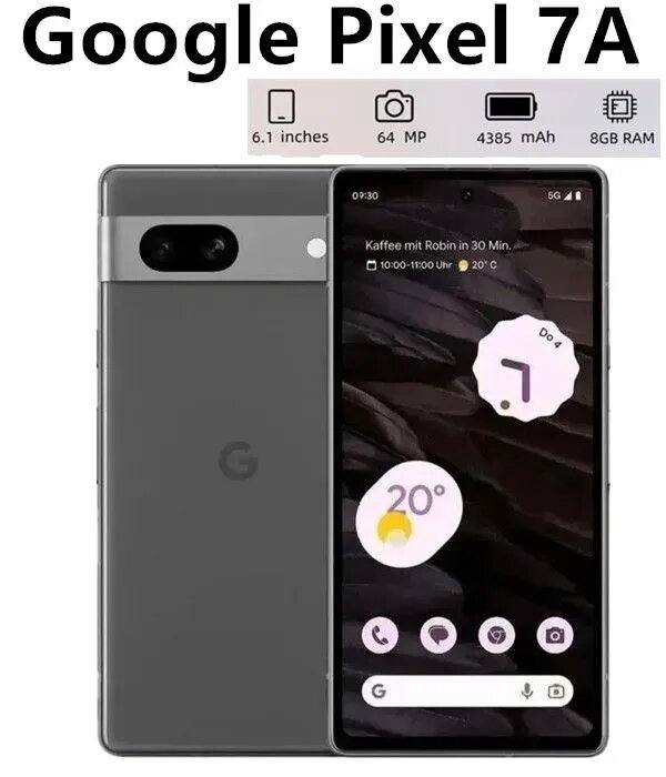 Смартфон Google Pixel 7A 8/128 ГБ, русский, google play чёрный