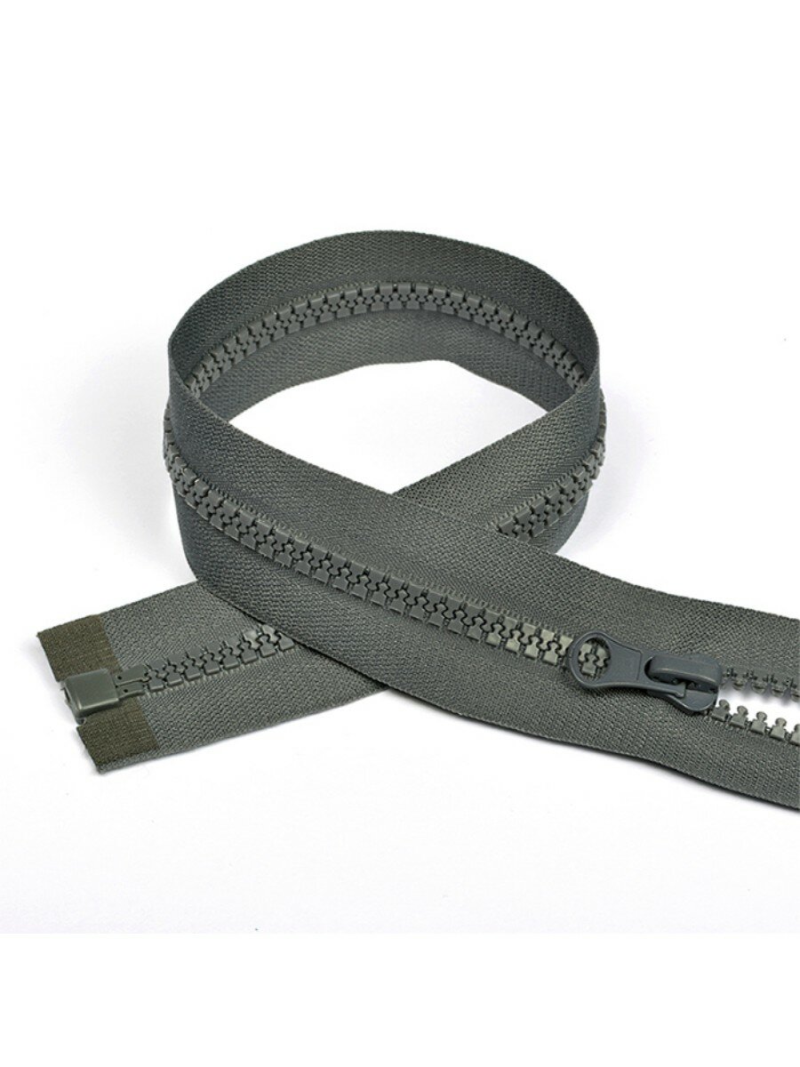 Молния Mzip трактор N5 1 замок, с усиленными звеньями, 50 см, цвет F312 темно-серый 50 шт