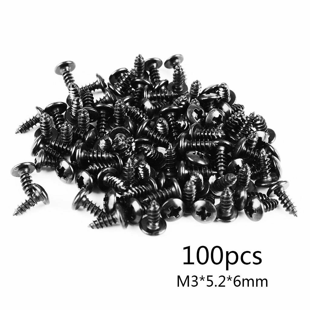 Шестигранный винт Torx для крепления бампера, Черное на белом