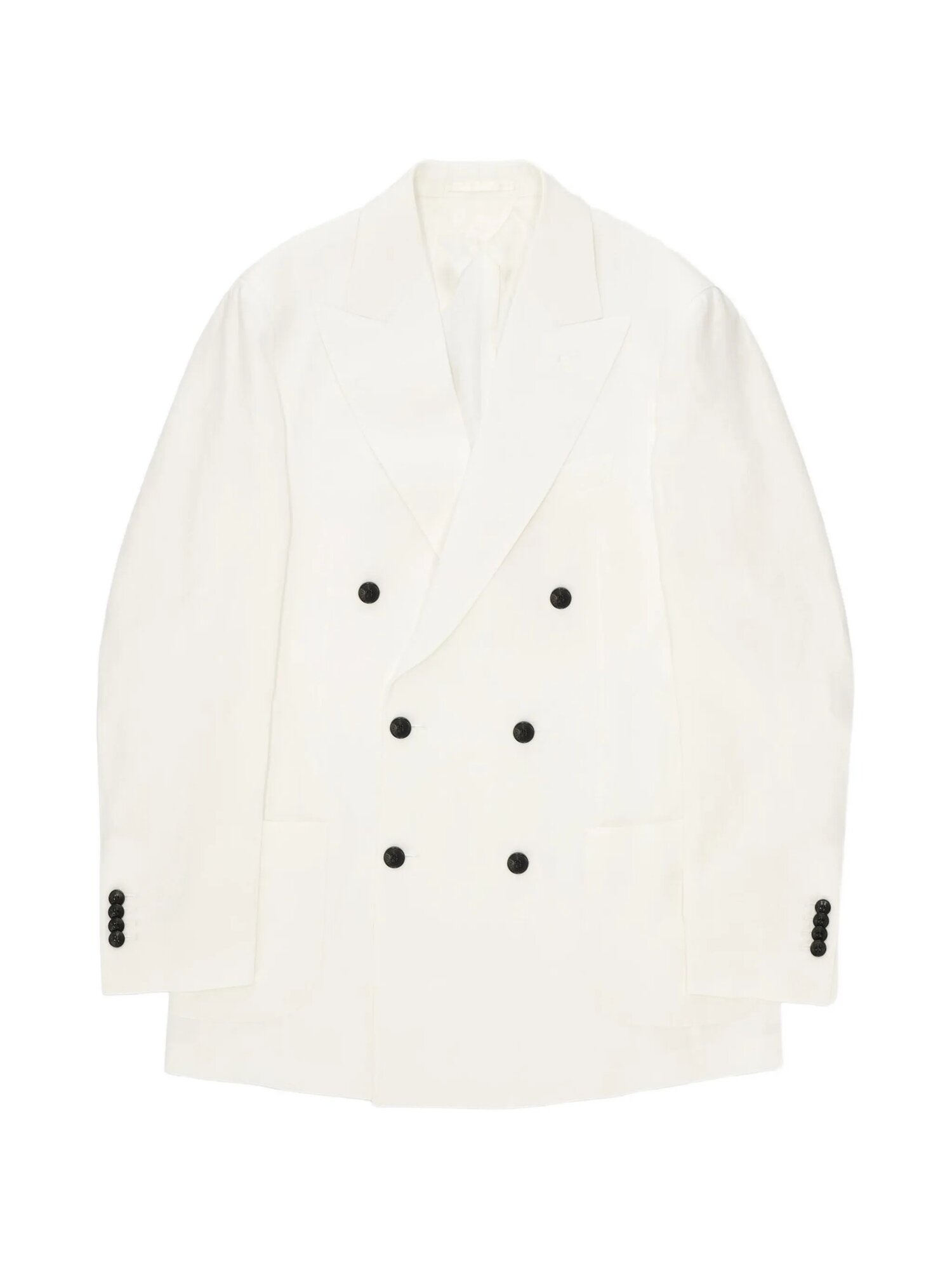 Комбинезон FORTELA Double-breasted peak-lapel suit, размер 50, бежевый/белый — фото 1