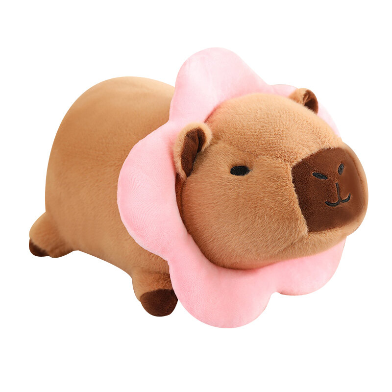 Мягкая игрушка унисекс MERCONSER Transformable Capybara in Bee Costume, Transformation Pink Floral, 35CM EU