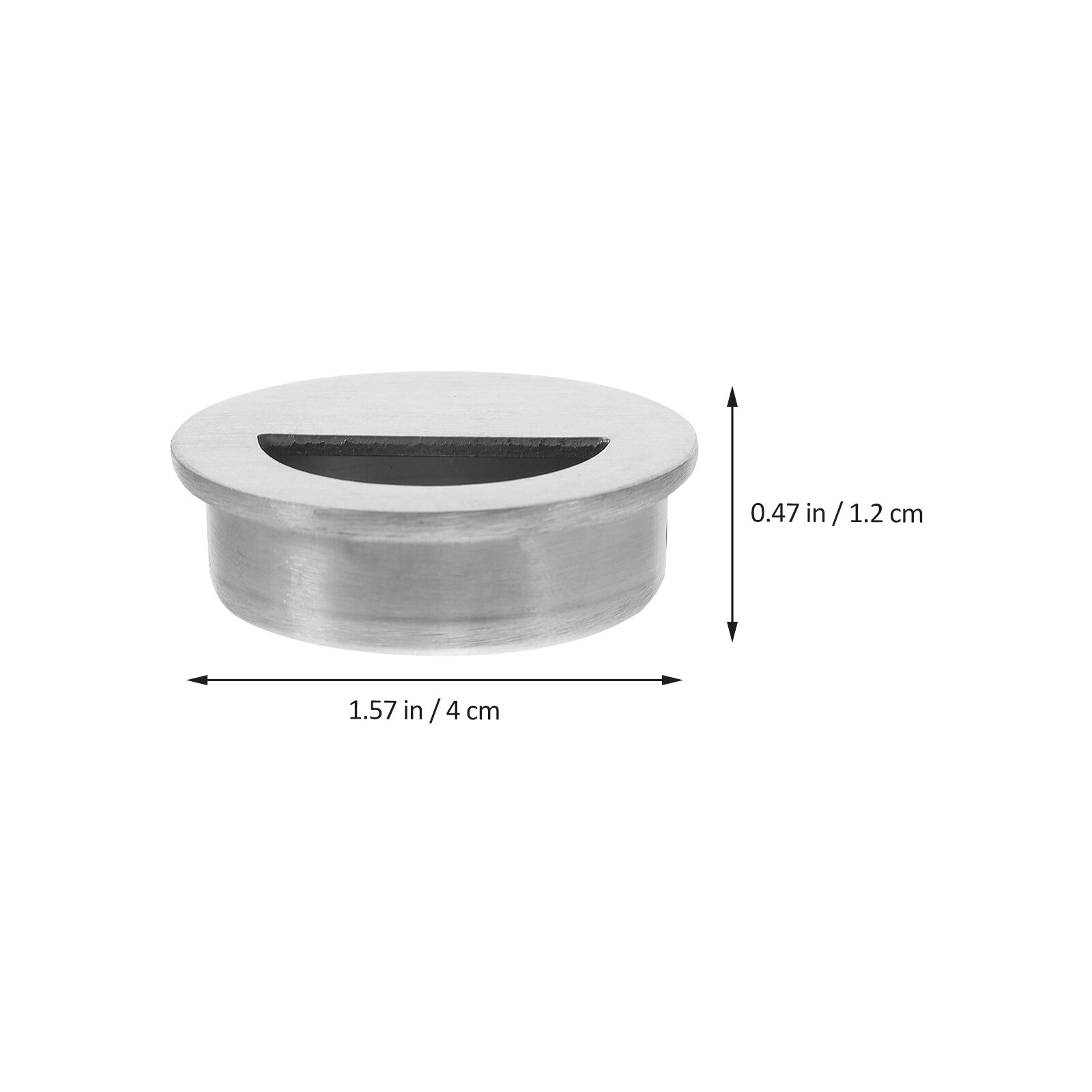 Ручки Для Дверей Встроенные 4 Штуки Серебристые 4.00X4.00X1.20Cm