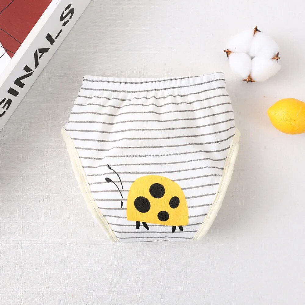 Детские тренировочные штаны 100(11.5-14кг), Slim striped ladybug