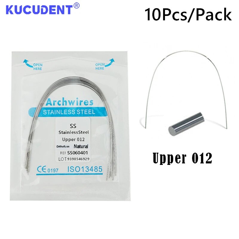 Ортодонтическая дуга из нержавеющей стали 10 шт. 012 Upper 1Pack