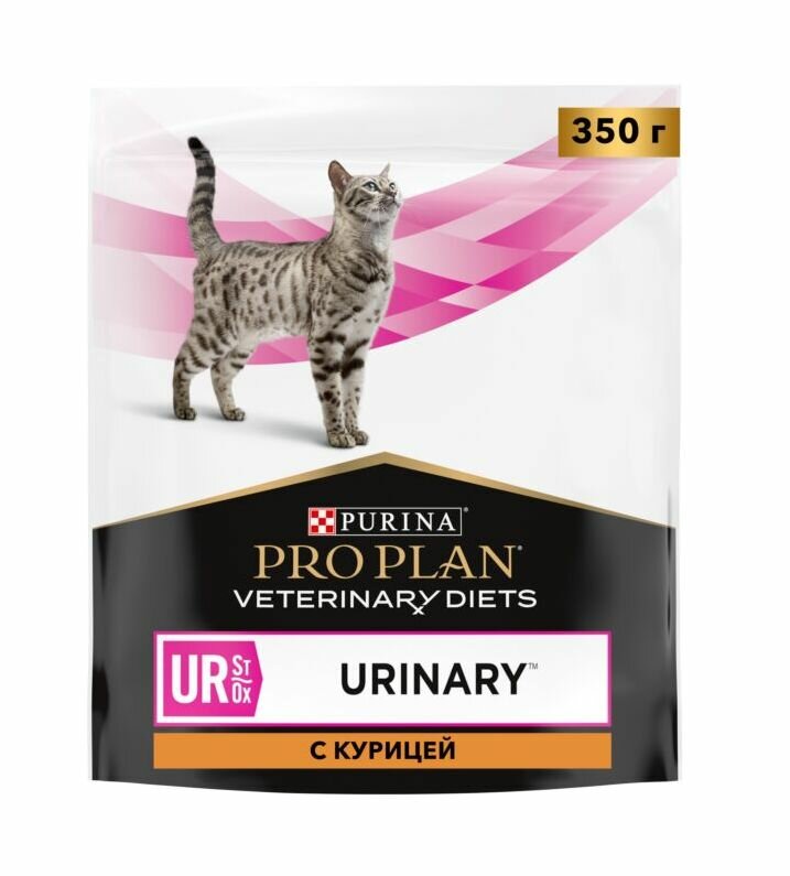 Сухой корм для кошек Pro Plan Veterinary Diets UR Urinary при болезни мочевыводящих путей c курицей 350 г