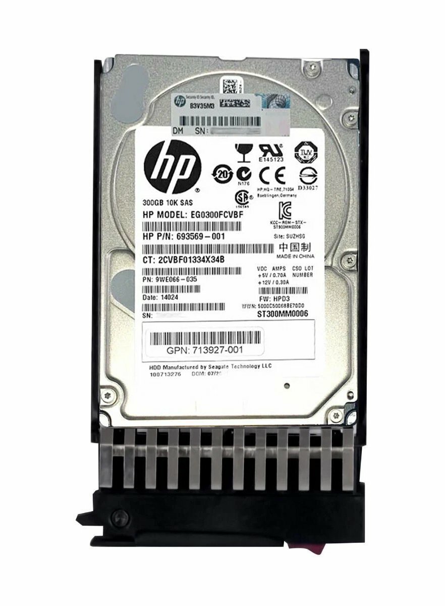 Жесткий диск HP 300Gb 10000 SAS 2.5" HDD 713927-001