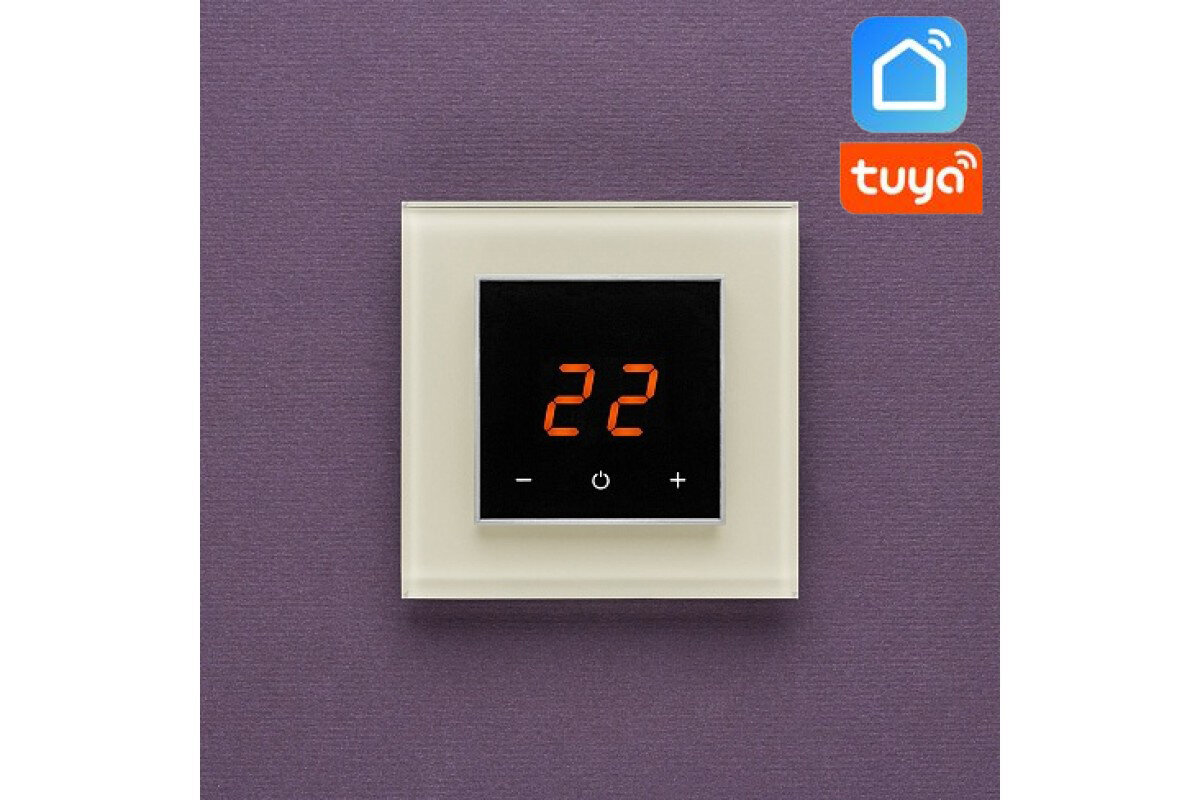 Терморегулятор Aura ORTO WiFi 1013 White Pearl (белый жемчуг) умный дом Tuya