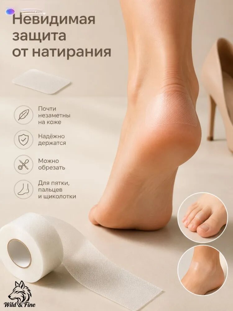 Наклейки противоскользящие на подошву 1 шт