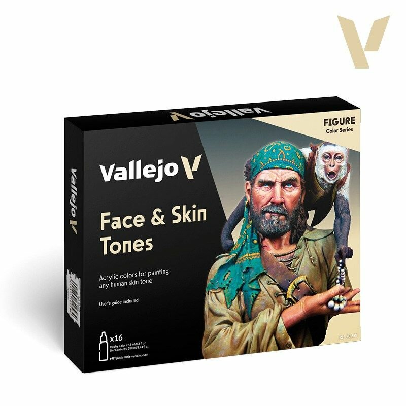Набор красок Face & Skin Tones (16) V-70258 Vallejo